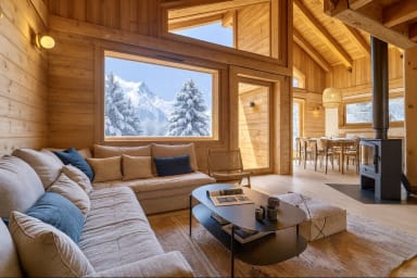 Cosy Chalet With Views Of Mont Blanc - Les Praz