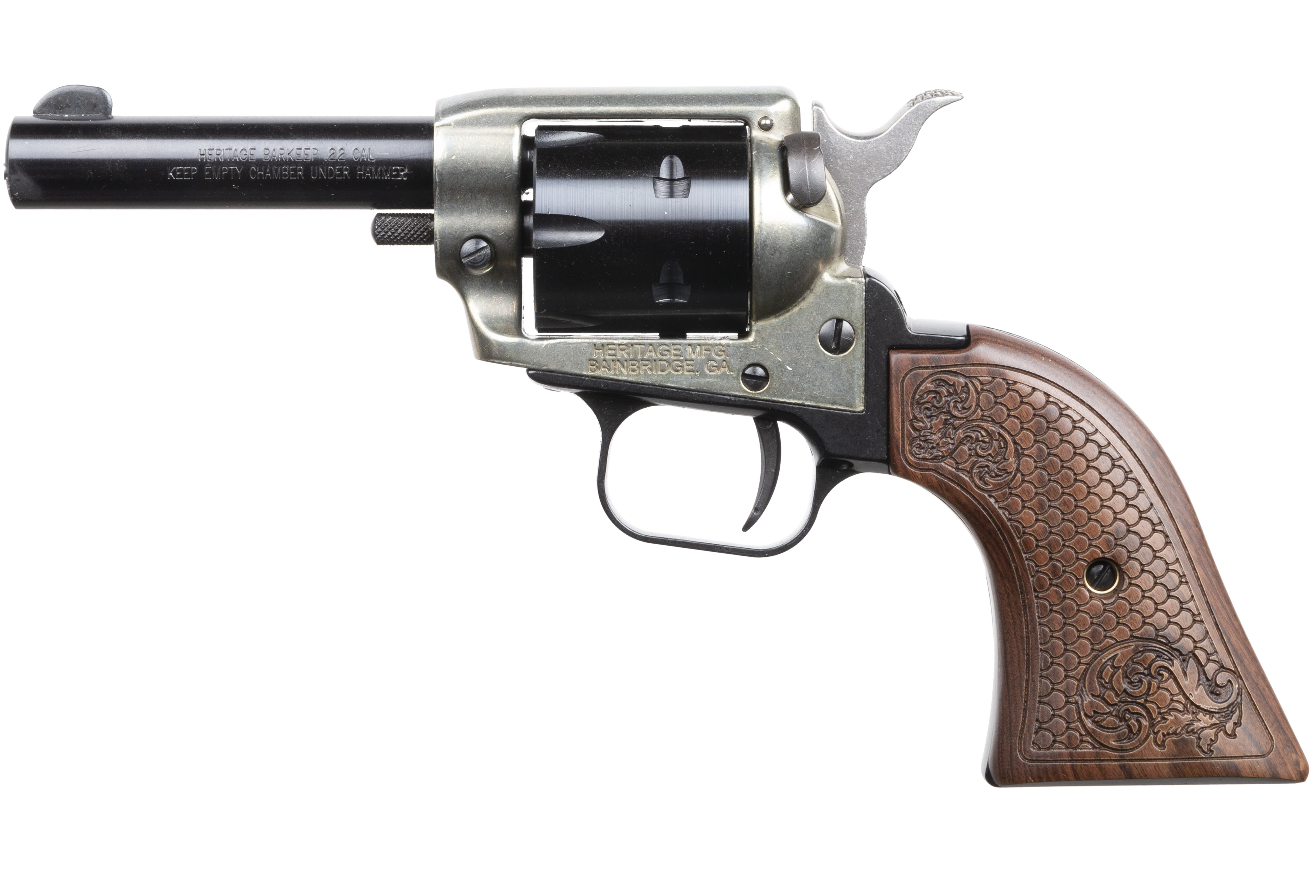 HERITAGE MANUFACTURING BARKEEP 22 LR BLUED - Revolvers at GunBroker.com ...