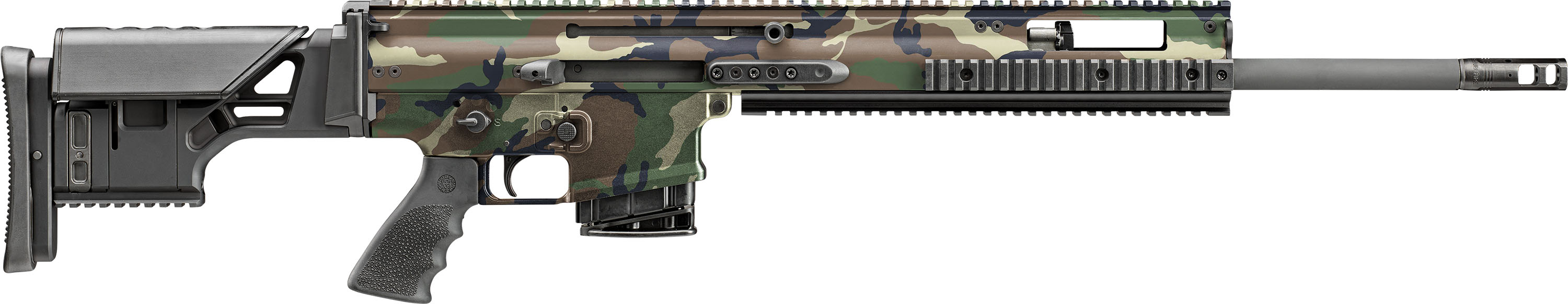 FN AMERICA, LLC SCAR 20S MULTI-CALIBER 7.62X51MM 10+1 20 Woodland Camo ...