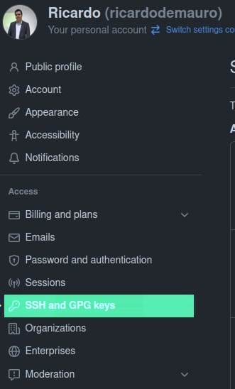 Set up GitHub with SSH Config Set up GitHub with SSH Config