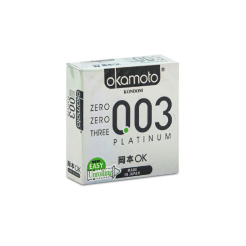 Okamoto Kondom 003 Platinum Isi 3 - Alodokter Shop