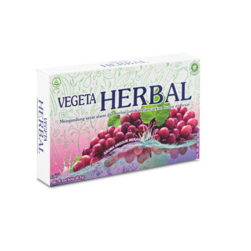 Vegeta Herbal Anggur Merah 5 gr 6 Sachet -Manfaat, Cara Penyajian, dan ...