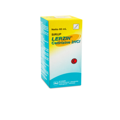 Lerzin Sirup 60 ml - Manfaat, Kandungan, Dosis, dan Efek Samping