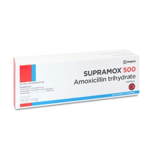 Supramox 500 mg 10 Kapsul - Manfaat, Kandungan, Dosis, dan Efek Samping