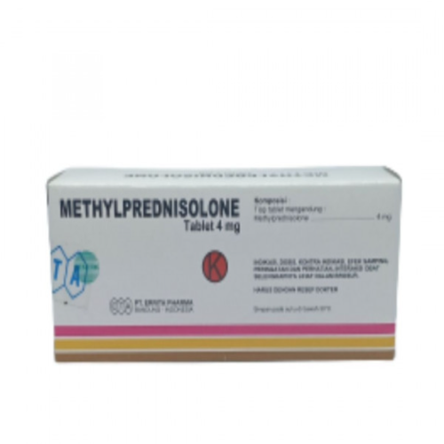 Methylprednisolone 4 mg 10 Tablet Errita - Alodokter Shop