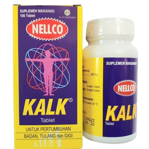 Kalk Nellco 500 mg 100 Tablet - Alodokter Shop