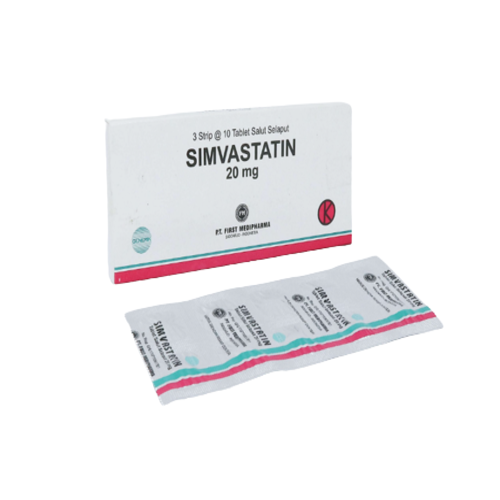 Simvastatin 20 mg 10 Tablet - Manfaat, Kandungan, Dosis, dan Efek Samping