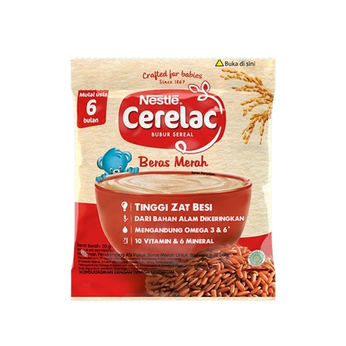 Cerelac 6-12 Bulan Beras Merah Sachet 20 gram - Alodokter Shop