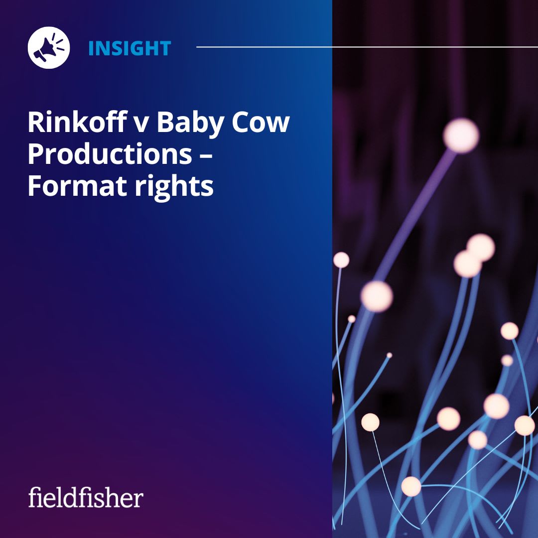 Rinkoff v Baby Cow Productions – Format rights