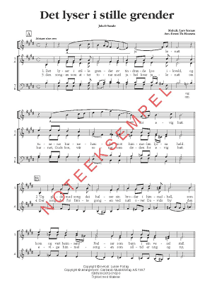 Det lyser i stille grender - SATB