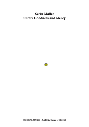 Surely Goodness and Mercy - SATB og orgel | Notebutikken