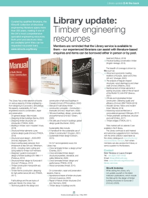 Library update: Timber engineering resources - The Institution of ...