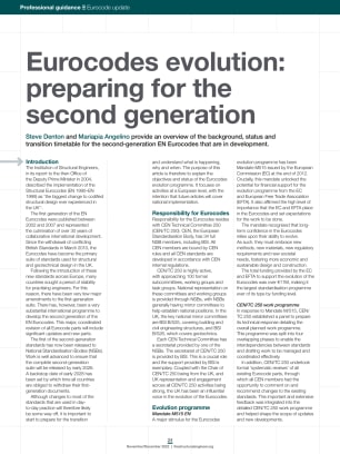 Eurocodes evolution: preparing for the second generation - The ...