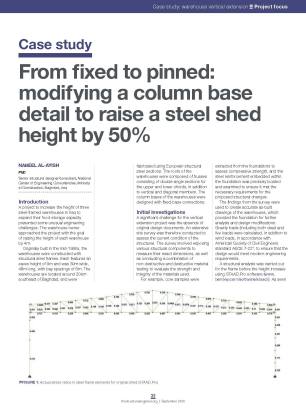 Case study: From fixed to pinned: modifying a column base detail to ...