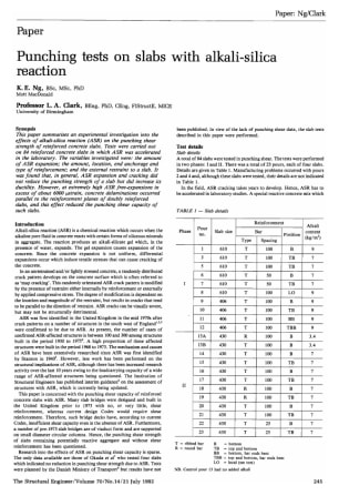 Punching Tests on Slabs with Alkali-Silica Reaction - The Institution ...