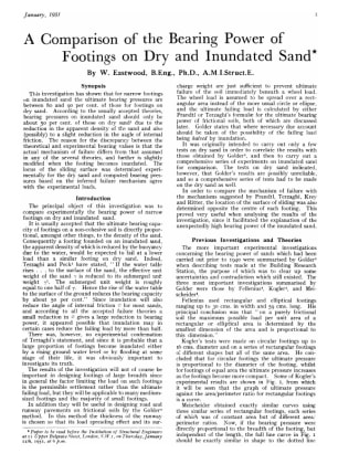 A Comparison of the Bearing Power of Footings on Dry and Inundated Sand ...