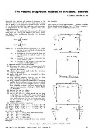 The volume integration method of structural analysis - The Institution ...