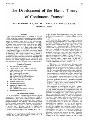 The Development of the Elastic Theory of Continuous Frames - The ...
