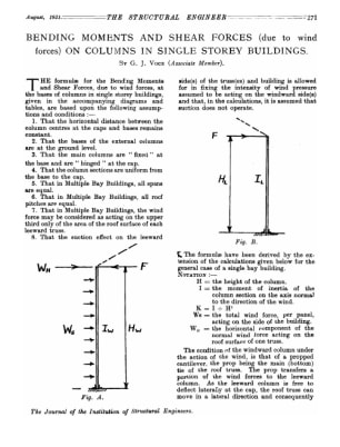 Bending Moments and Shear Forces (Due to Wind Forces) on Columns in ...