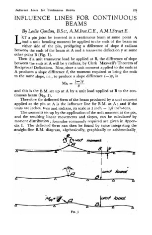 Influence Lines for Continuous Beams - The Institution of Structural ...