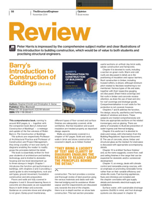 Book review: Barry's Introduction to Construction of Buildings (3rd ed ...