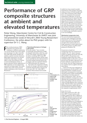 Performance of GRP composite structures at ambient and elevated ...