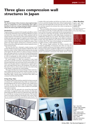 Three glass compression wall structures in Japan - The Institution of ...