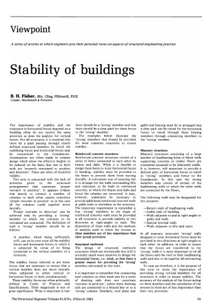 Stability of Buildings - The Institution of Structural Engineers