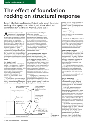 The effect of foundation rocking on structural response - The ...