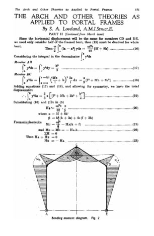 The Arch and other Theories as Applied to Portal Frames. Part II ...