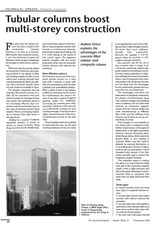 Tubular Columns Boost Multi-Storey Construction - The Institution of ...