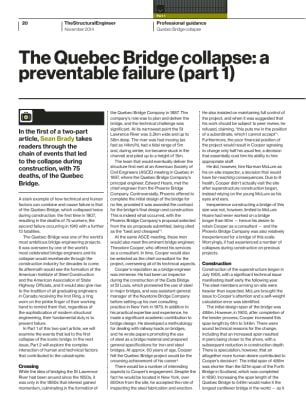 The Quebec Bridge collapse: a preventable failure (part 1) - The ...