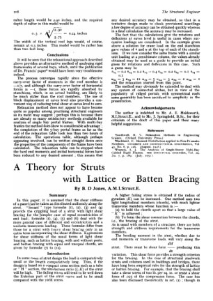A Theory for Struts with Lattice or Batten Bracing - The Institution of ...