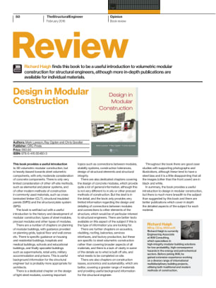 Book review: Design in modular construction - The Institution of ...
