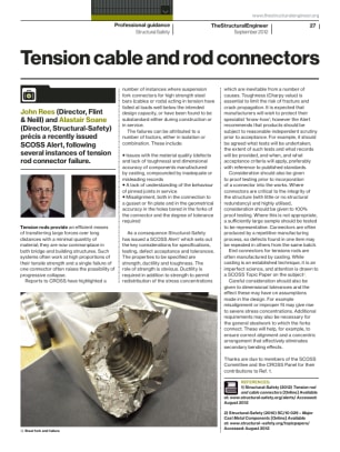 Tension cable and rod connectors - The Institution of Structural Engineers