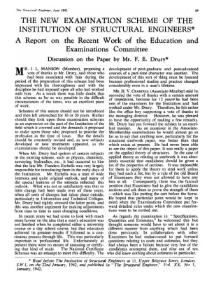 The New Examination Scheme of the Institution of Structural Engineers ...