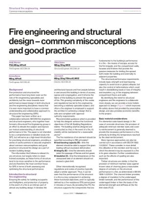Fire engineering and structural design – common misconceptions and good practice - The ...