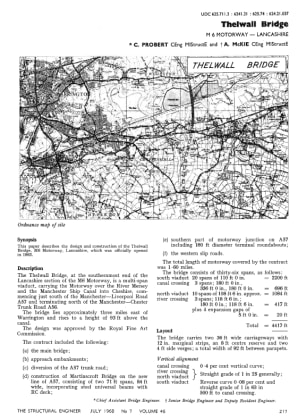 Thelwall Bridge. M6 Motorway - Lancashire - The Institution of ...