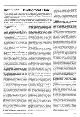 Institution 'Development Plan' - The Institution of Structural Engineers
