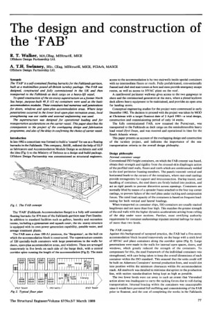 The Design and Construction of the 'FAB' - The Institution of ...
