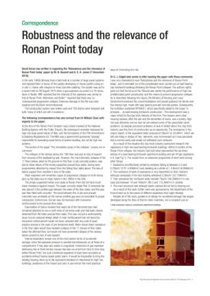 Correspondence: Robustness and the relevance of Ronan Point today - The ...