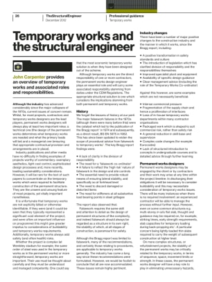 Temporary works and the structural engineer - The Institution of ...