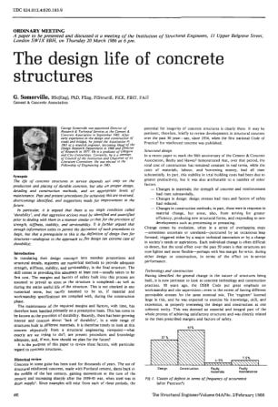 The Design Life of Concrete Structures - The Institution of Structural ...