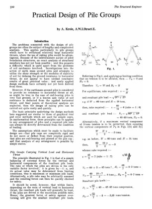 Practical Design of Pile Groups - The Institution of Structural Engineers
