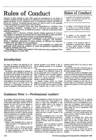 Rules of Conduct - The Institution of Structural Engineers