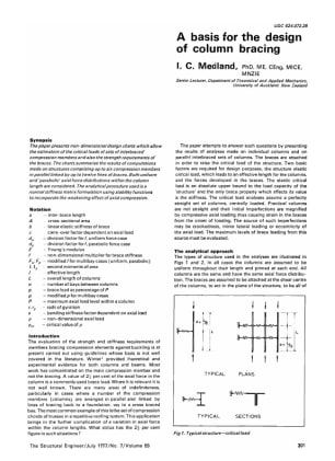 A Basis for the Design of Column Bracing - The Institution of ...