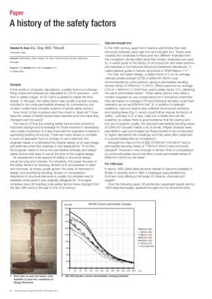 A history of the safety factors - The Institution of Structural Engineers