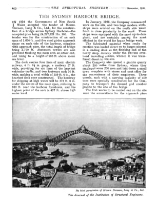 The Sydney Harbour Bridge - The Institution of Structural Engineers