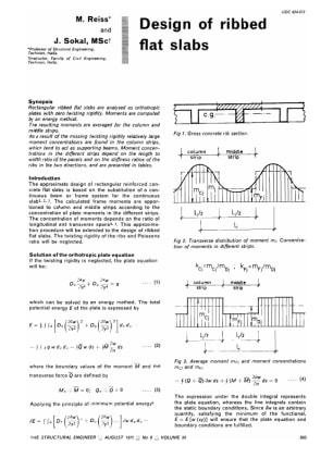 Design of Ribbed Flat Slabs - The Institution of Structural Engineers