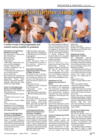 Courses for Further Study - The Institution of Structural Engineers